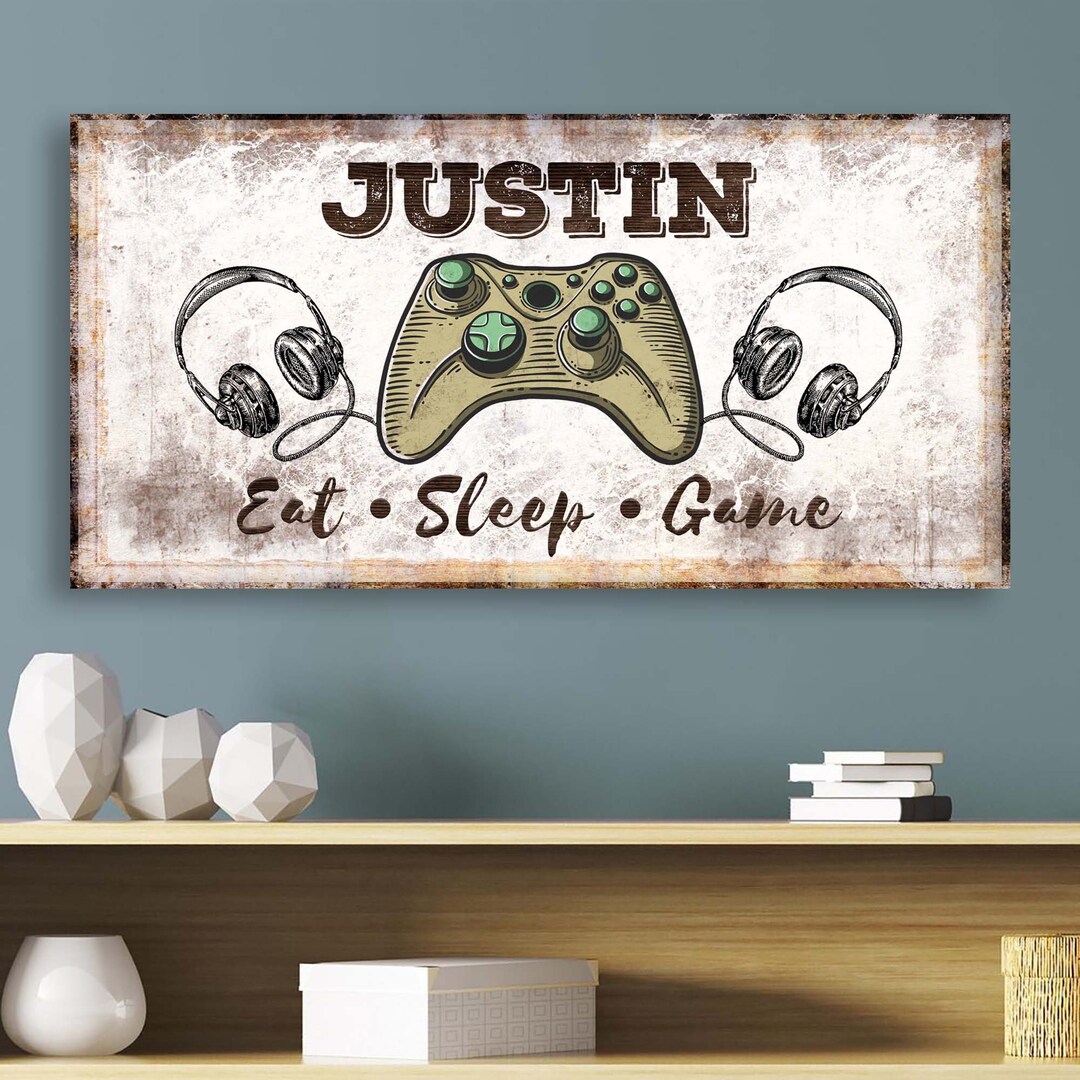 Game Room Sign | Game Room Wall Decor | Personalized Name Sign | Gamer ...