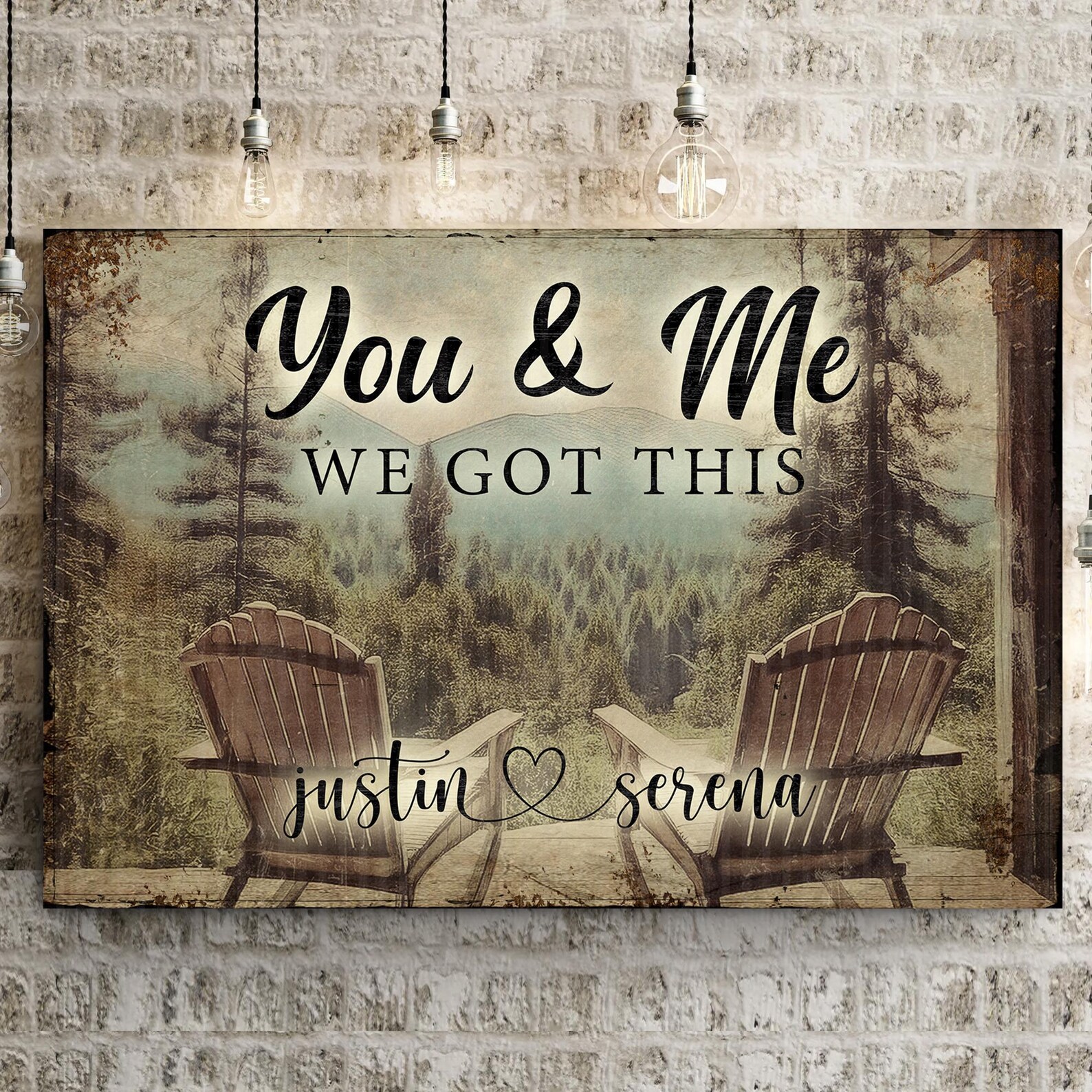 You and Me We Got This Signs | Couple Name Sign Wall Art | Couple ...
