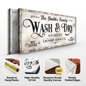 Laundry Room Sign | Laundry Service Decor | Personalized Laundry Room ...
