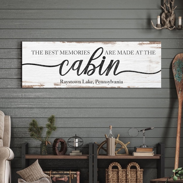 Custom Made Cabin Sign - Etsy