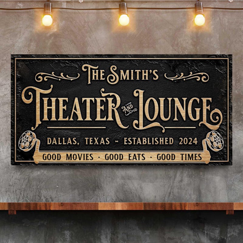 Movie Theater Sign - Etsy