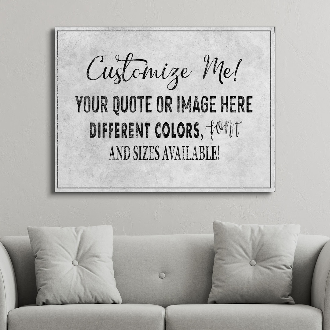 Living Room Decor | Wall Art for Living Rooms | Quote Sign | Custom ...