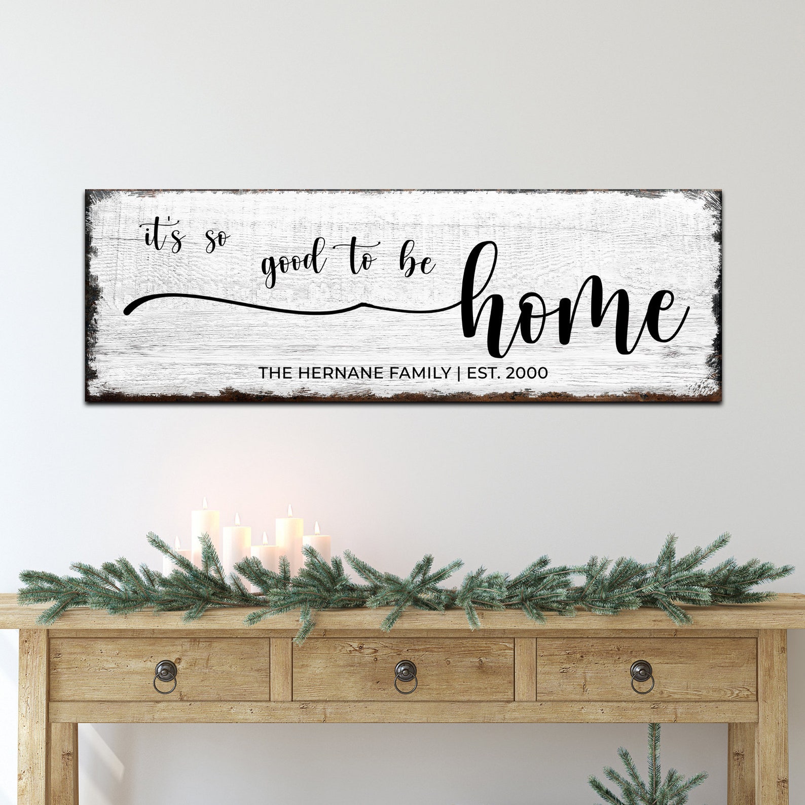 Its so Good to Be Home Sign | Home Sign | Last Name Canvas | Living ...