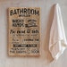 Bathroom Rules Sign | Farmhouse Bathroom Sign | Custom Rules Toilet ...