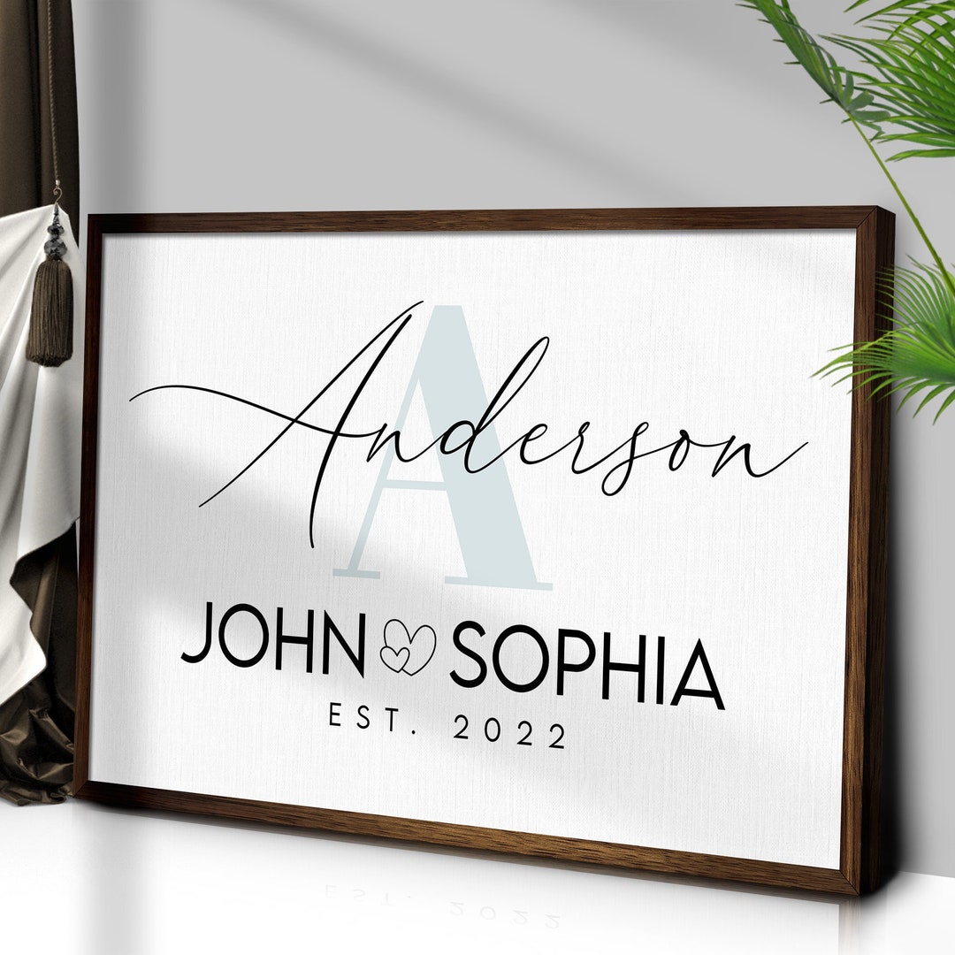 Custom Couple Name Sign | Personalized Couple Gifts Name Sign | Couples ...