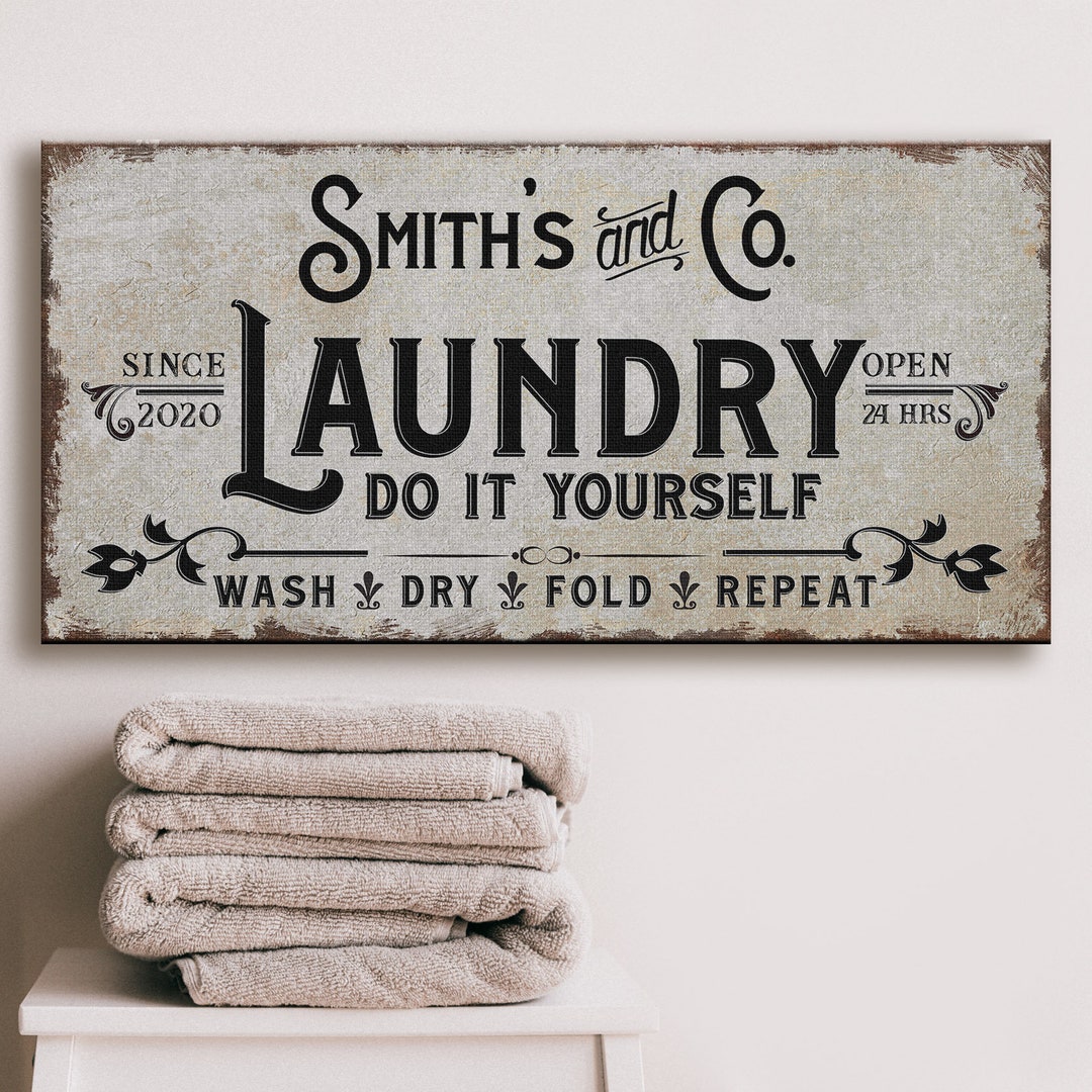 Laundry Room Decor | Personalized Laundry Sign | Laundry Room Art ...