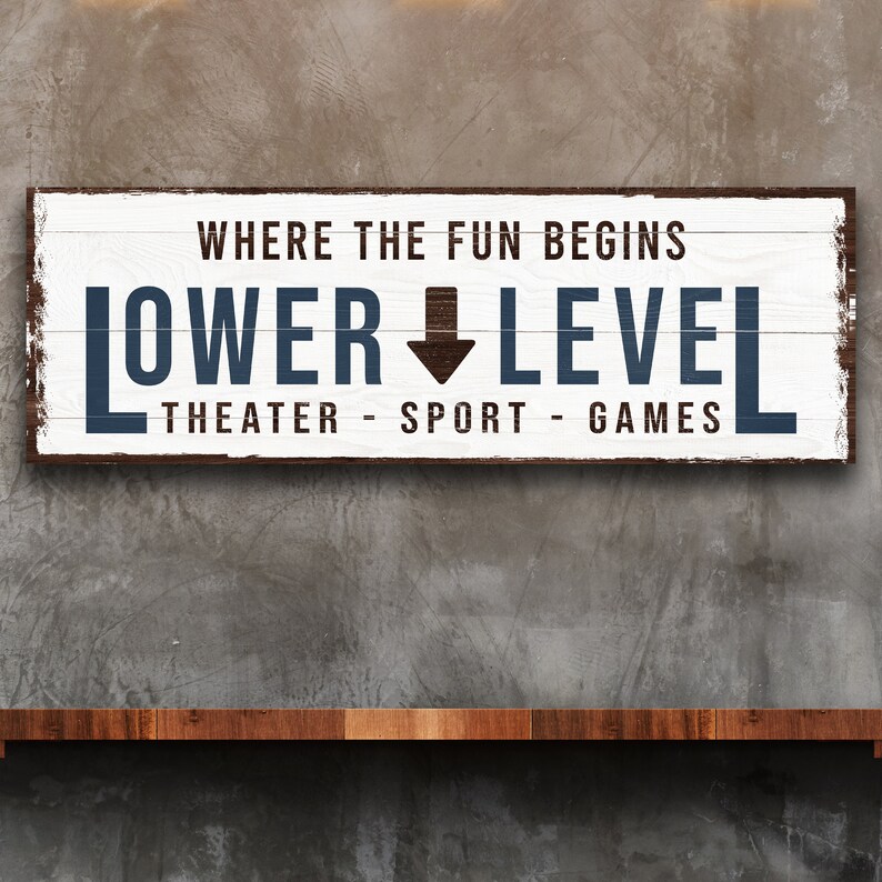 Lower Level Game Room Decor Basement Decor Movie Theater - Etsy