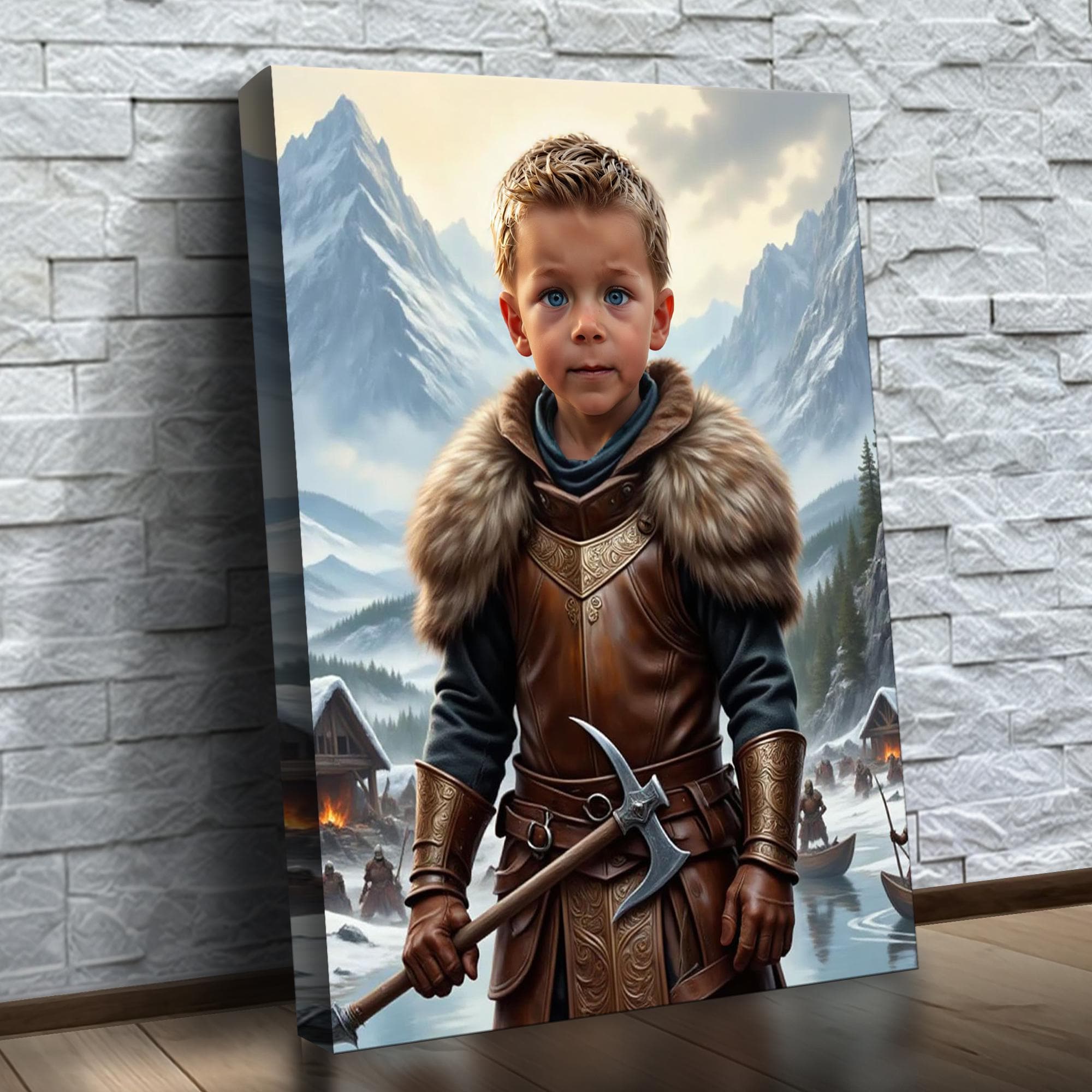 Custom Viking Chieftain Portrait From Photo | Custom Viking Warrior ...