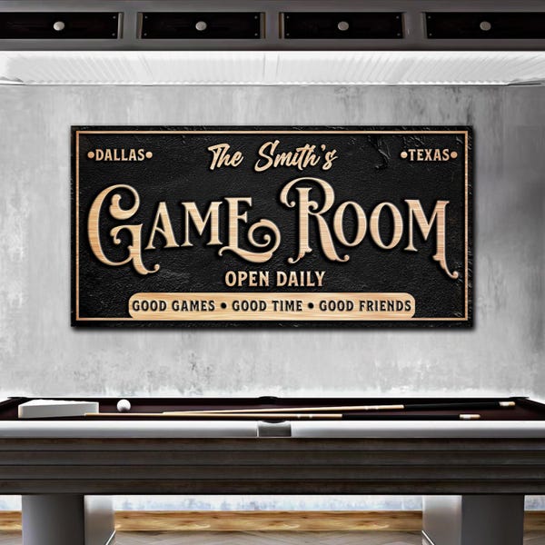 Game Room Wall Art - Etsy