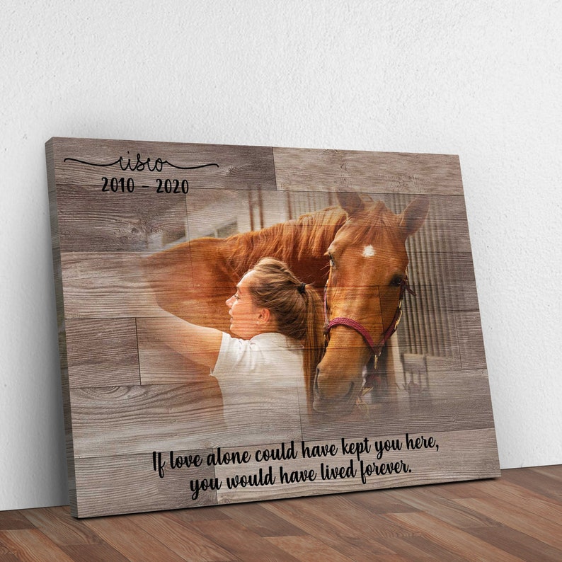 Horse Memorial Gift Wall Decor | Horse Loss Gift | in Loving Memory ...