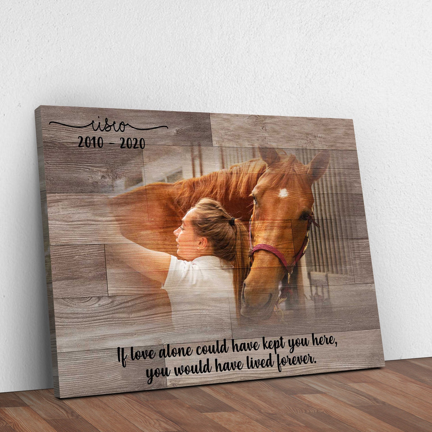 Horse Memorial Gift Wall Decor | Horse Loss Gift | in Loving Memory ...