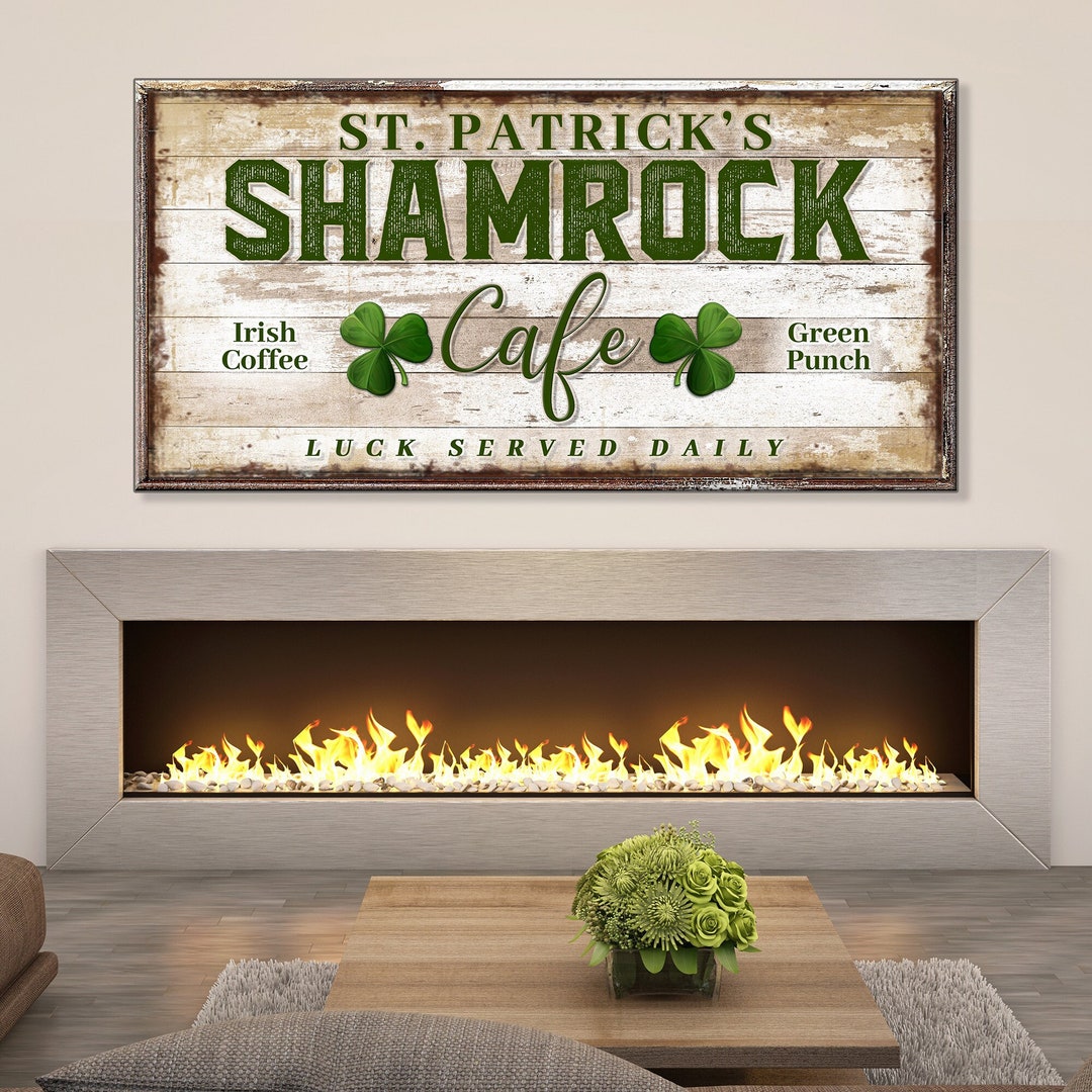 Irish Coffee Sign | Saint Patrick's Day Personalized Wall Decor ...