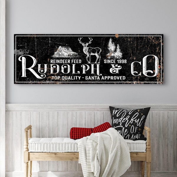 Reindeer Sign - Etsy