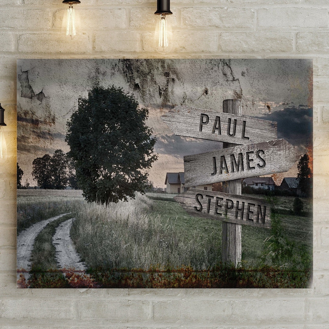 Custom Road Sign Home Art | Personalized Name Sign Road Sign Decor ...