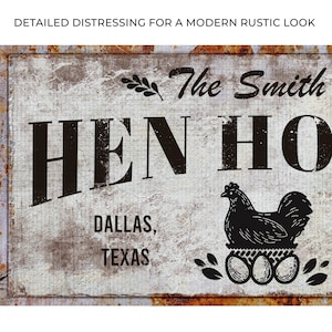 Hen House Sign Chicken Coop Signs Chicken Decor Farm Sign - Etsy