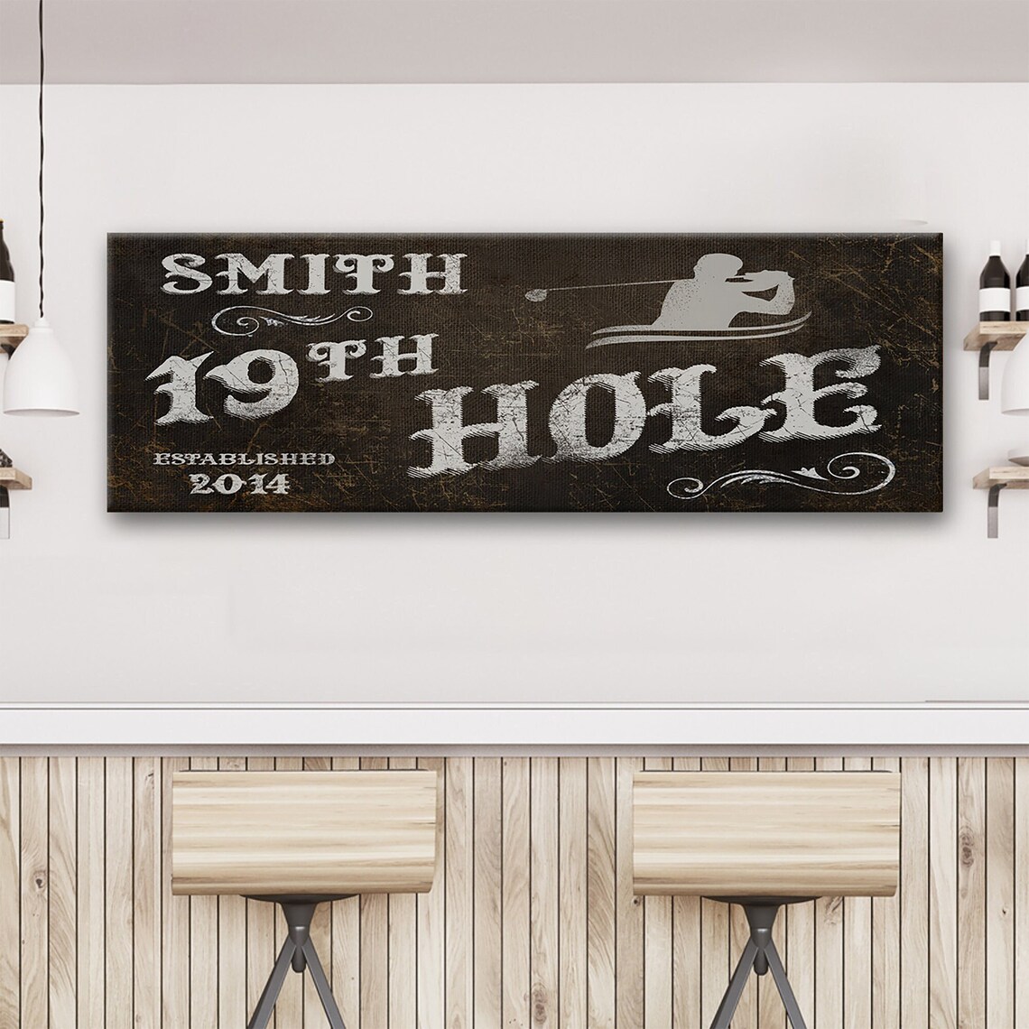 19th Hole Sign Custom Golf Sign Golf Wall Décor Gift Sign - Etsy