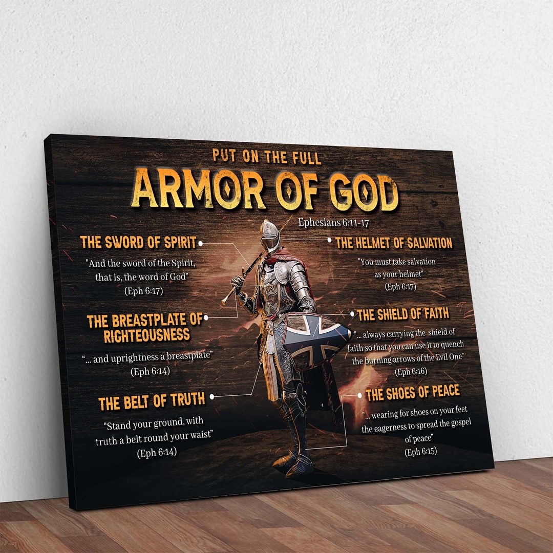 Armor of God Wall Art | Religious Wall Decor | Prayer Warrior Christian ...