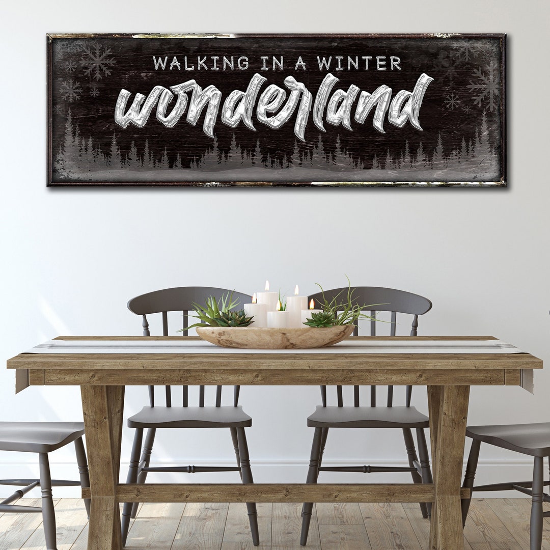 Christmas Sign | Winter Sign | Winter Wonderland Sign Christmas Decor ...
