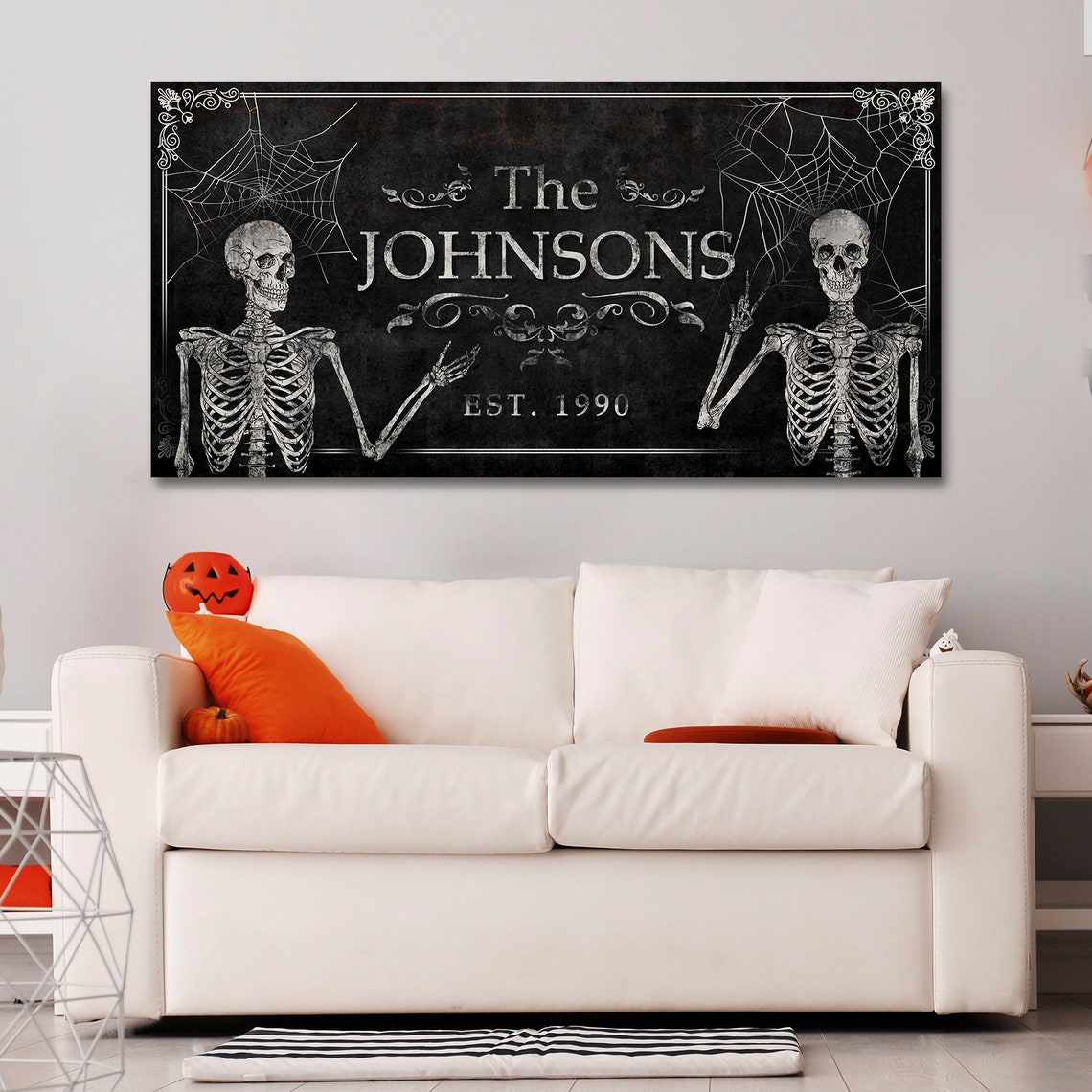 Gothic Family Custom Name Sign Wall Art Home Decor | Etsy