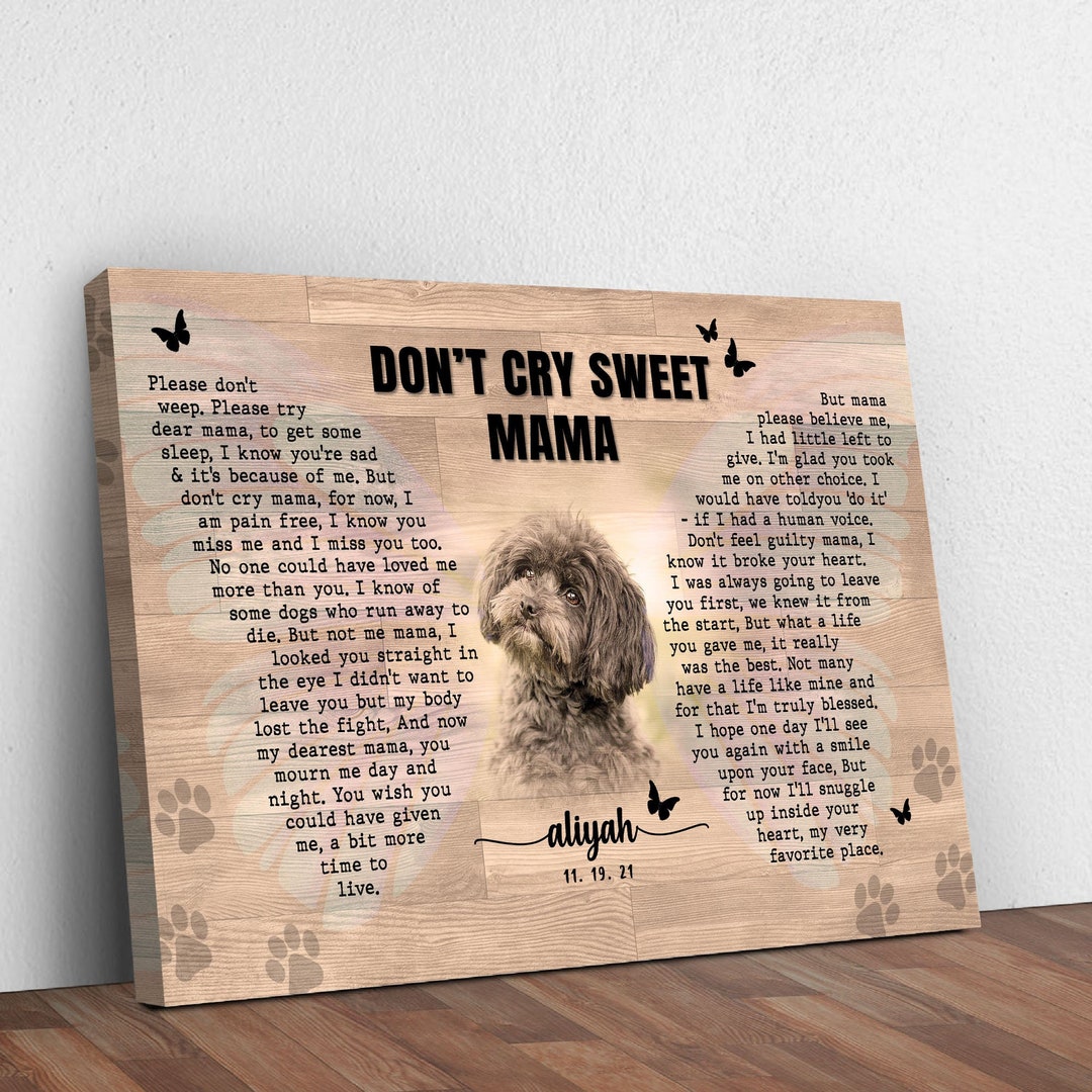 Dog Memorial Gift Wall Decor | in Memory of Dog Pet Memorial Gift ...