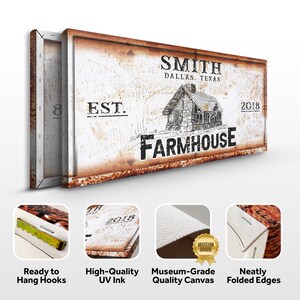 Farmhouse Sign Farmhouse Wall Decor Custom Farmhouse Sign Personalized ...