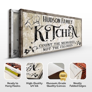 Farmhouse Kitchen Sign | Custom Kitchen Sign Wall Decor | Dining Wall ...