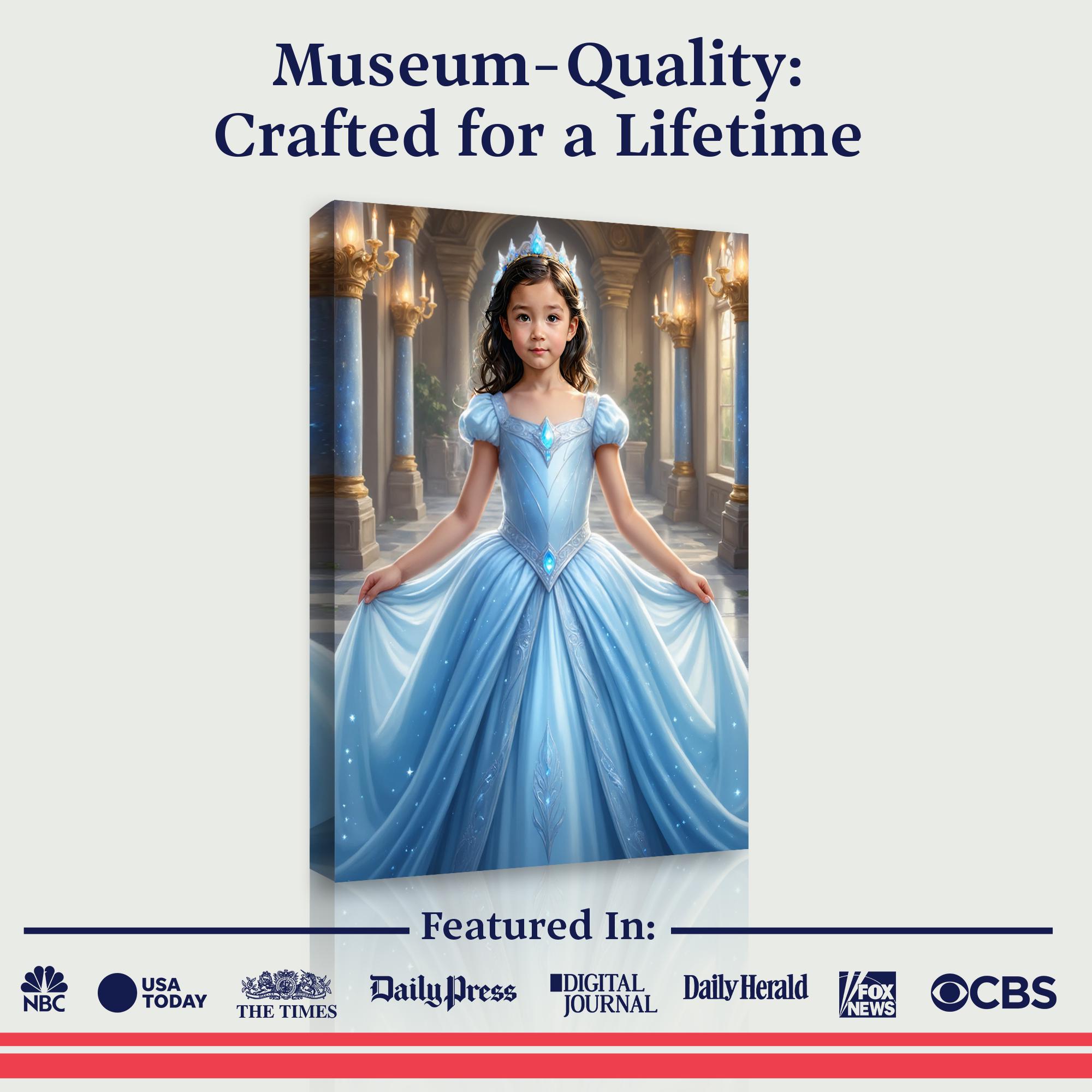 Personalized Princess Portrait From Photo | Royal Princess Portrait ...