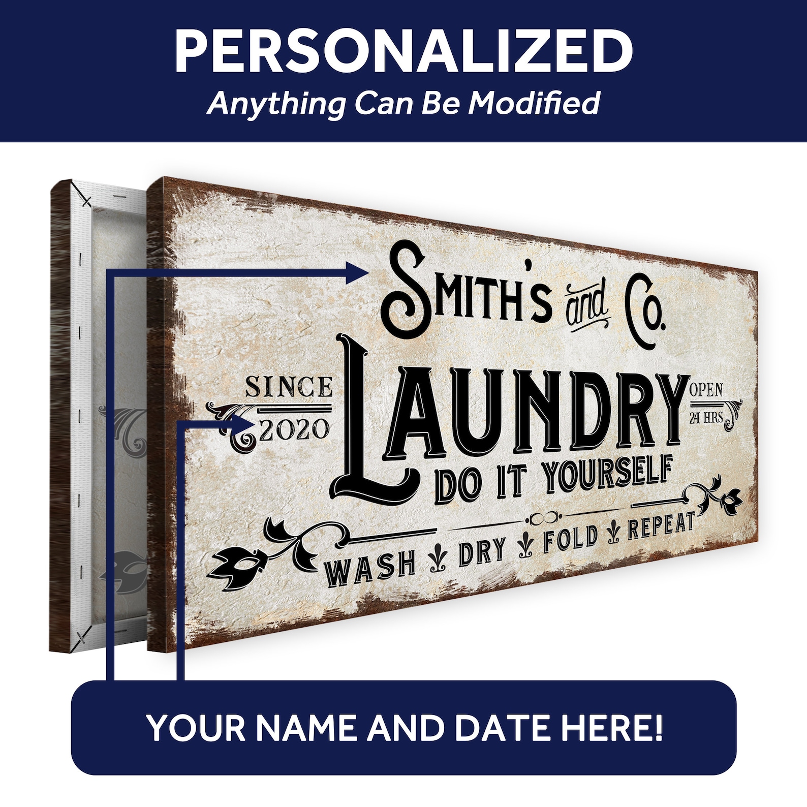 Laundry Room Decor Personalized Laundry Sign Laundry Room Art Home ...