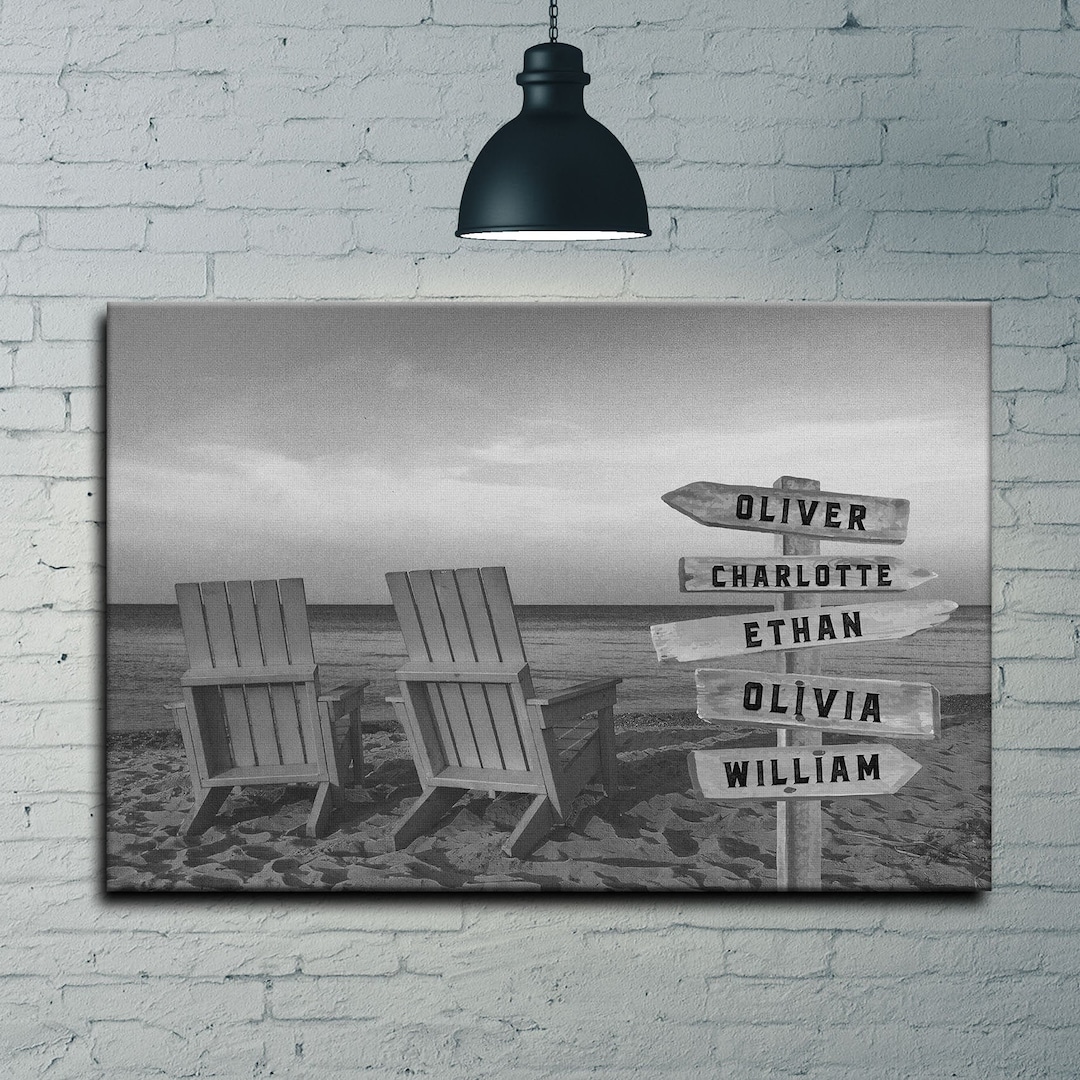Names Sign Beach Decor | Personalized Name for Wall Decor Beach Sign ...