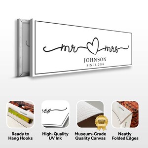 Personalized Wedding Sign | Custom Wedding Gift Sign for Husband & Wife ...
