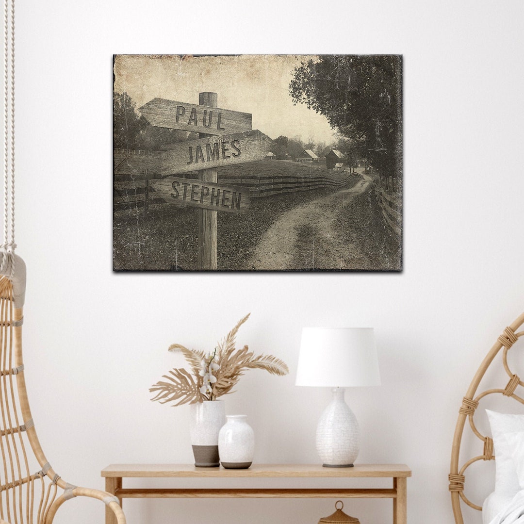 Custom Road Sign for Wall | Custom Street Sign for Home Road | Family ...