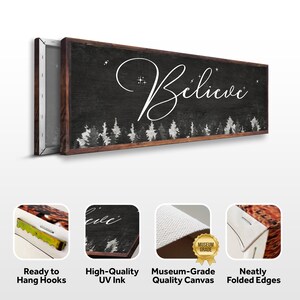 Believe Christmas Sign | Believe Sign Holiday Decor | Personalized ...