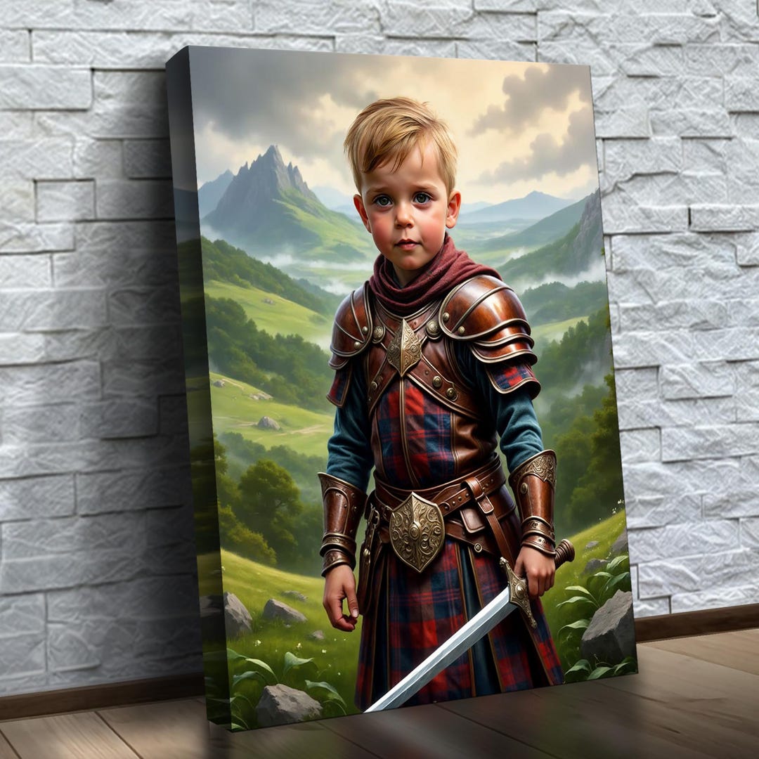 Personalized Highlander Laird Portrait | Custom Knight Portrait From ...