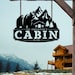 Personalized Family Cabin Metal Sign | Family Name Cabin Sign | Cabin ...