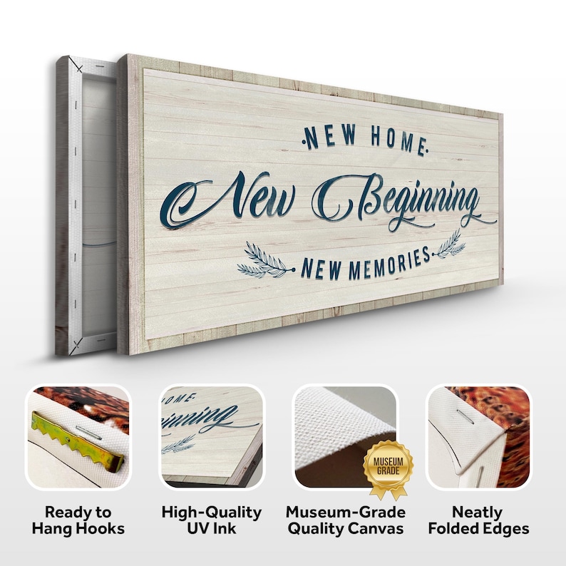 New Home New Beginning New Memories | New Home New Beginnings Sign ...