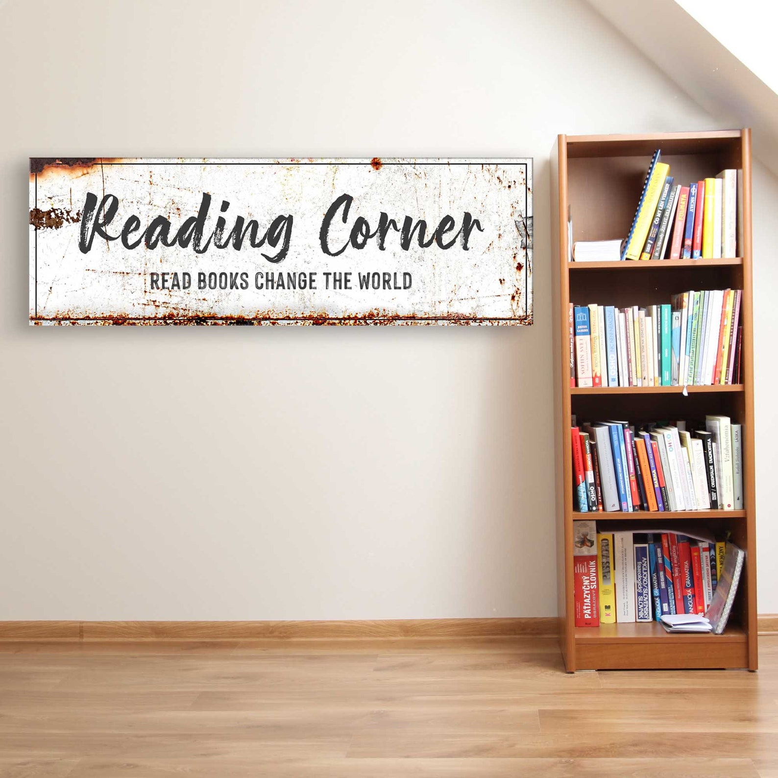 Reading Corner Sign Kid Room Decor Library Decor Book Lover | Etsy