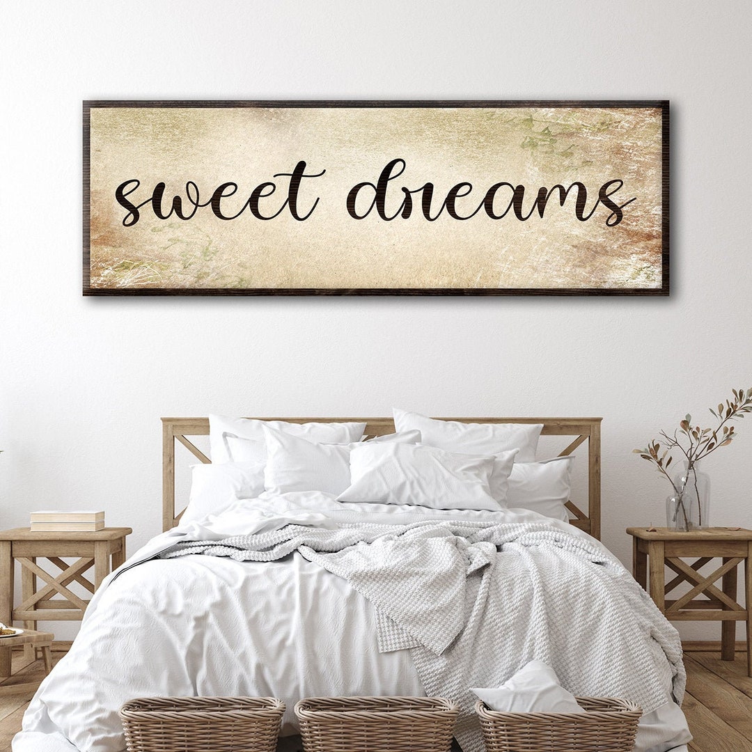 Sweet Dreams Sign | Master Bedroom Wall Art | Farmhouse Bedroom Decor ...