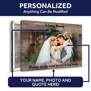 Loved One Memorial Portrait | Portrait Art Memorial Canvas | in Loving ...