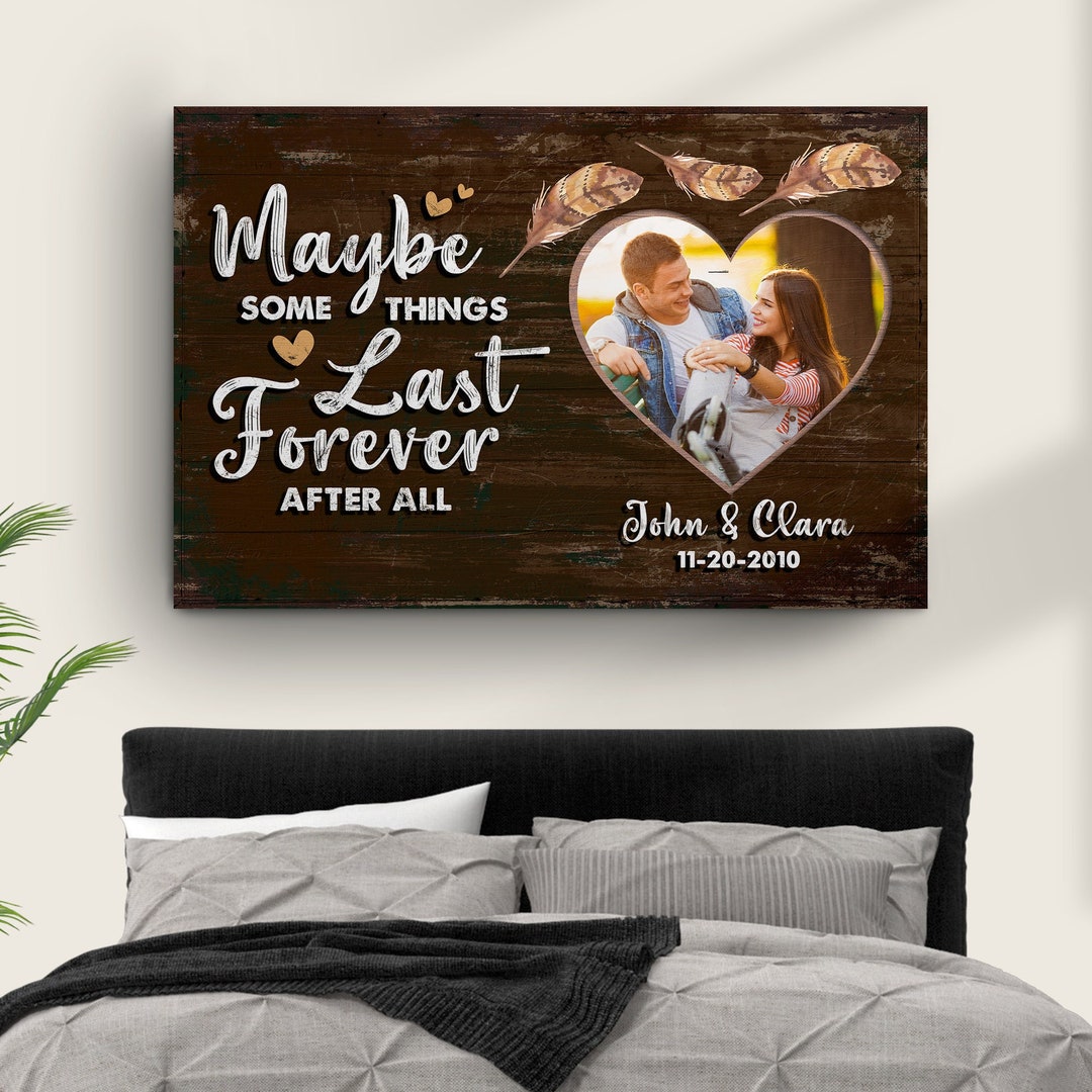 Couples Portrait Canvas | Wedding Sign | Wedding Gift Wood Wall Art ...