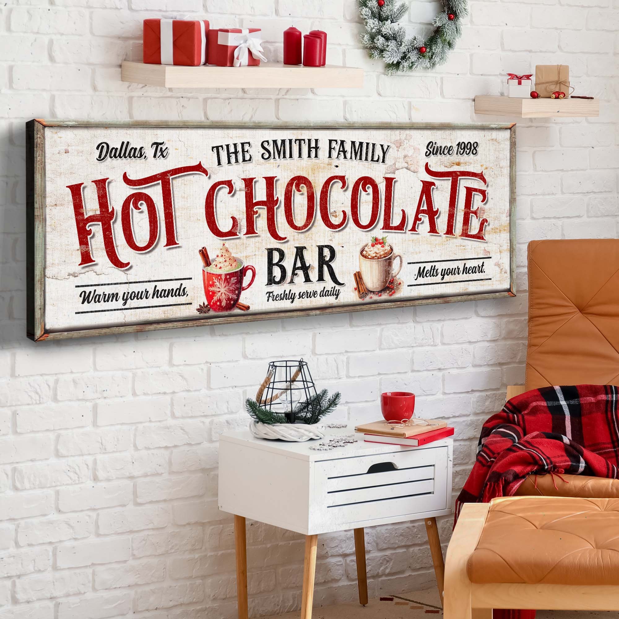 Hot Chocolate Bar Sign | Christmas Signs | Hot Cocoa Bar Sign | Pantry ...