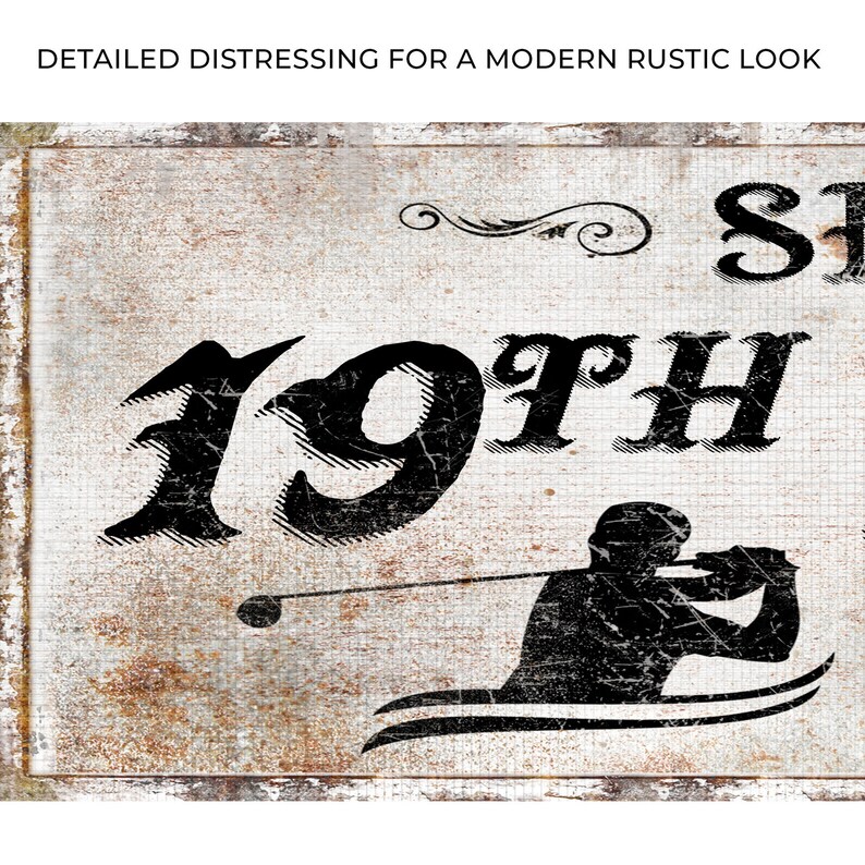19th Hole Sign Personalized Golf Sign Rustic Golf Wall | Etsy