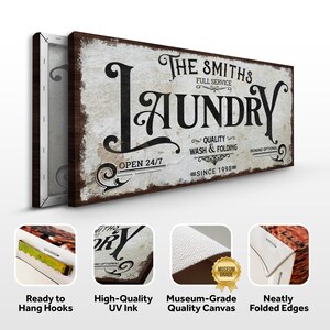 Vintage Laundry Room Sign | Laundry Room Decor | Personalized Laundry ...