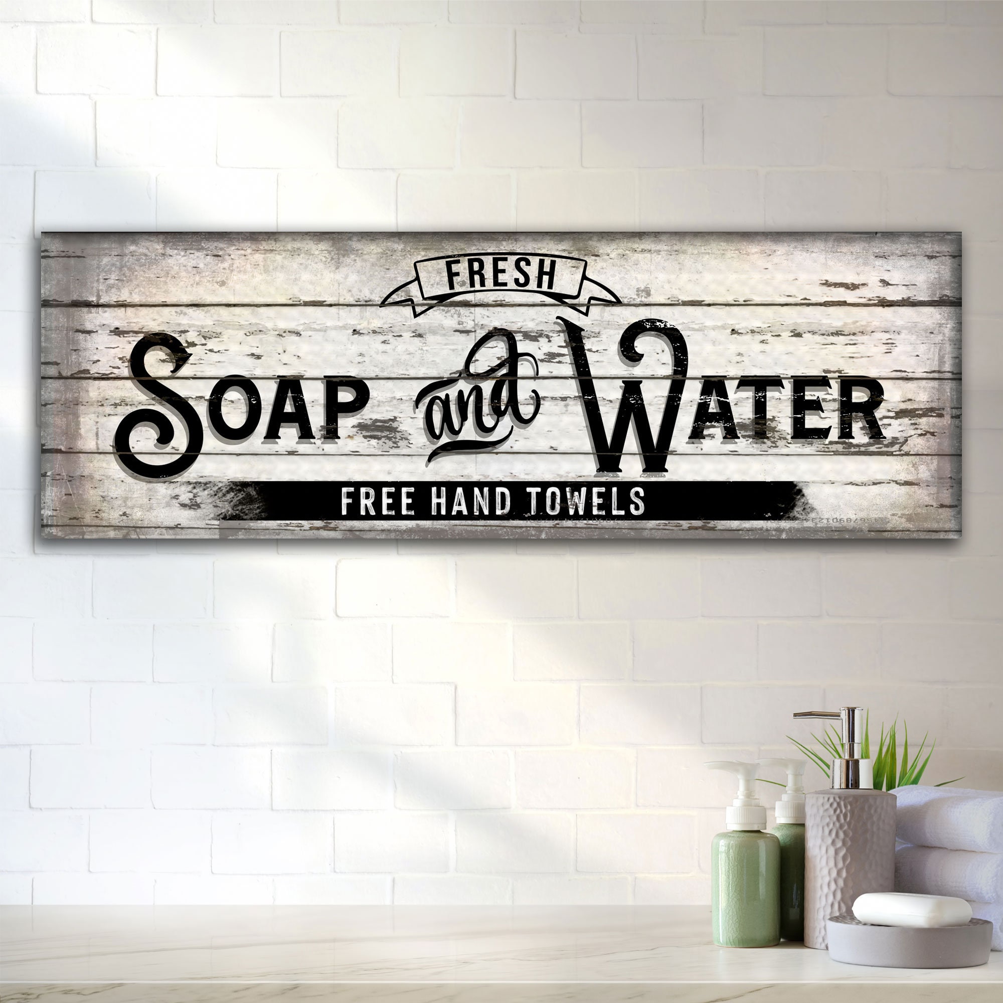 Vintage Fresh Soap and Water Bathroom Sign Farmhouse Bathroom - Etsy Canada