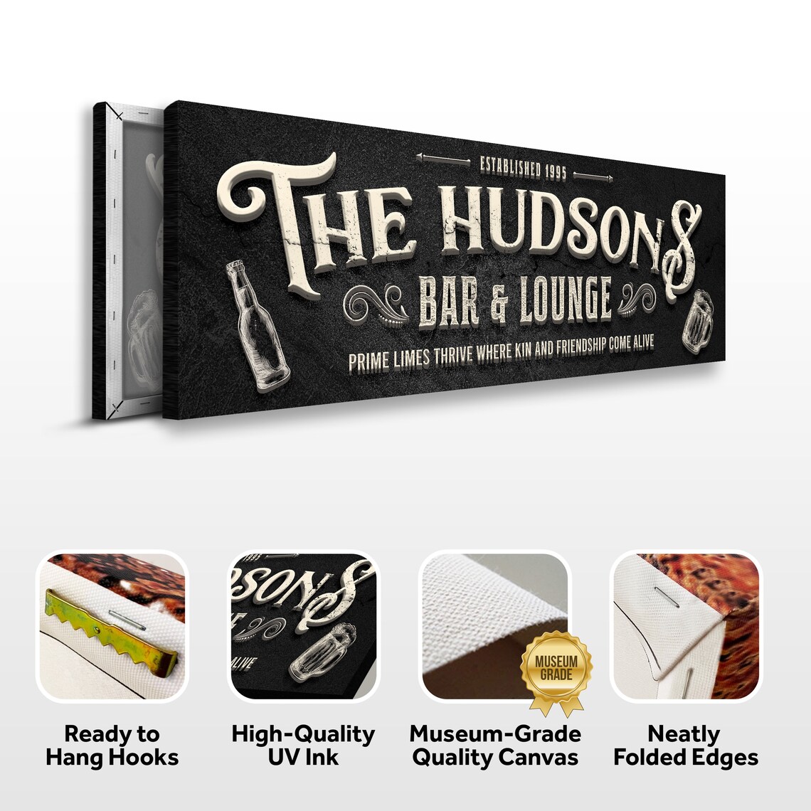 Bar Sign for Home Bar | Man Cave Bar Signs | Basement Bar and Lounge ...