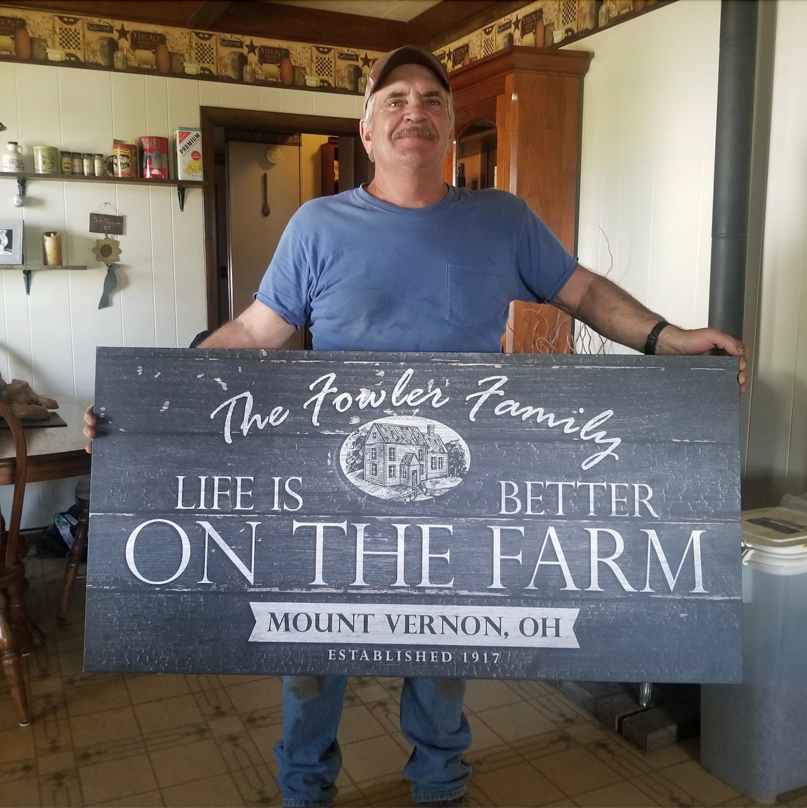 Farm Sign Life is Better on the Farm Farmhouse Wall Decor Custom ...