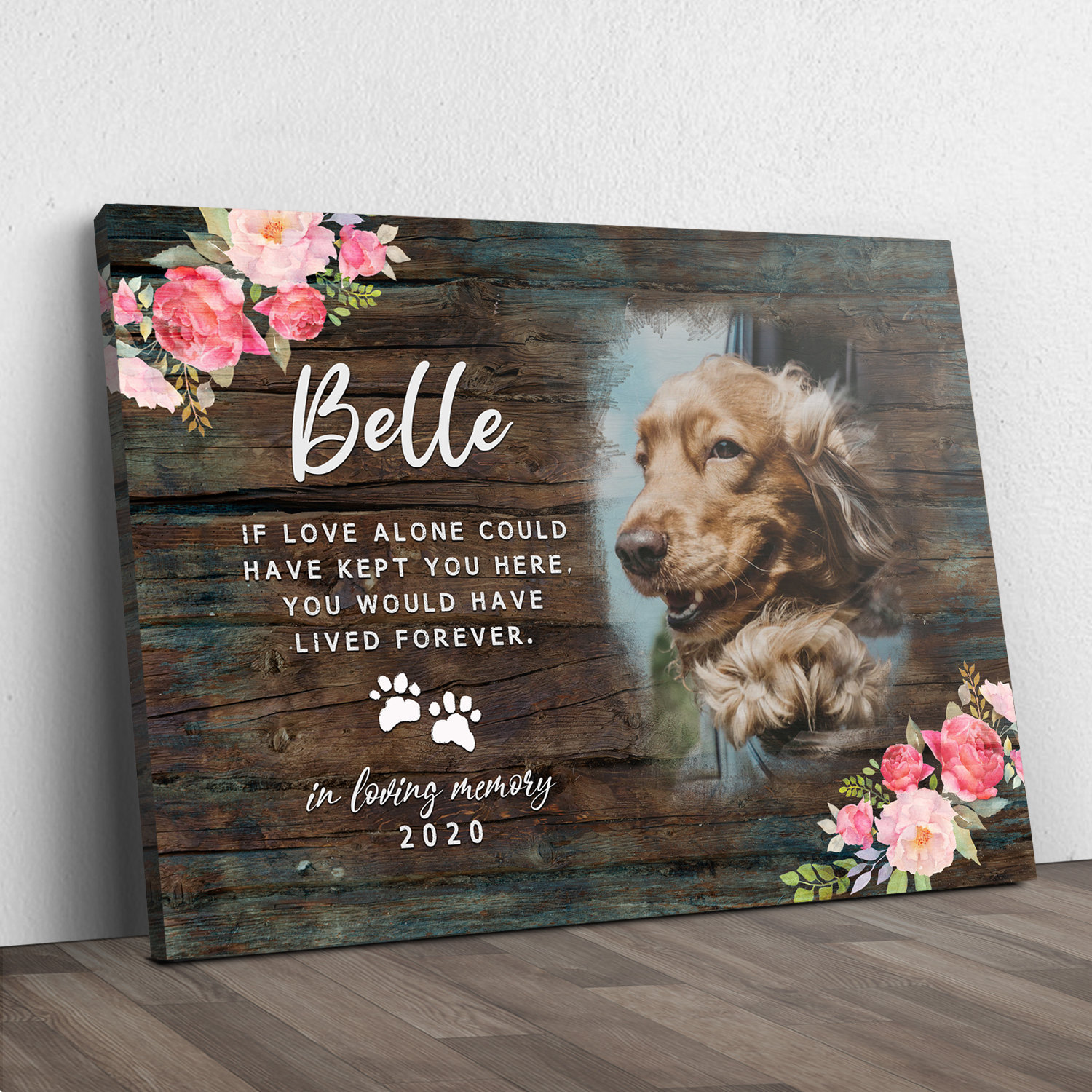Personalized Pet Memorial Printed Dog Loss Gift Dog Memorial - Etsy
