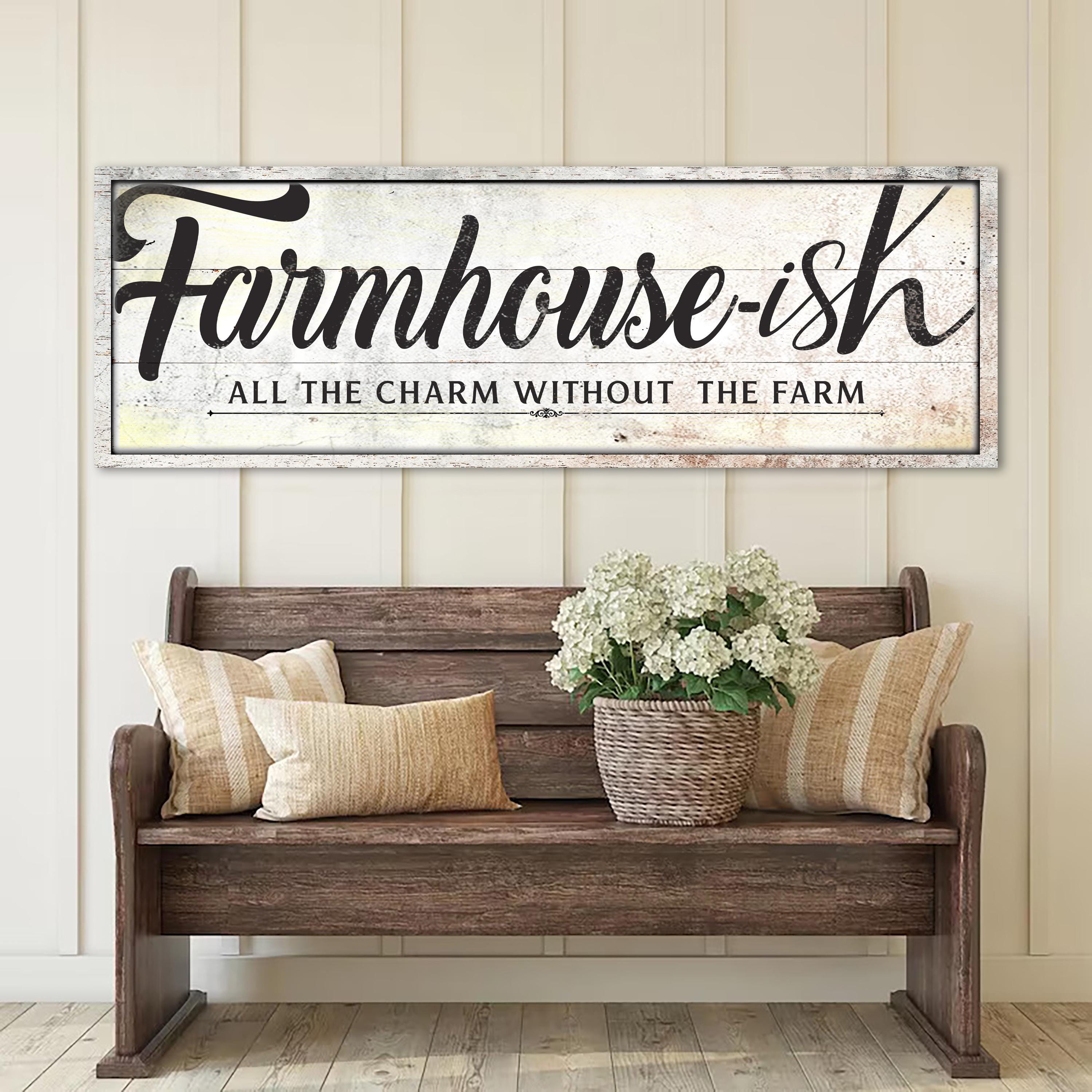 Personalized Farmhouse Sign Decor | Farmhouse Wall Art | Name Canvas ...