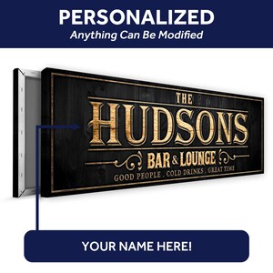 Man Cave Bar Sign | Bar and Lounge Sign | Custom Bar Sign | Home Bar ...