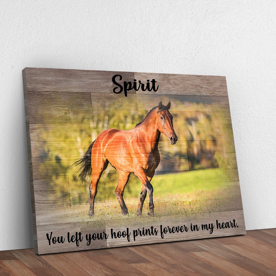 Horse Memorial Gift Wall Decor | in Loving Memory Horse Loss Gift ...
