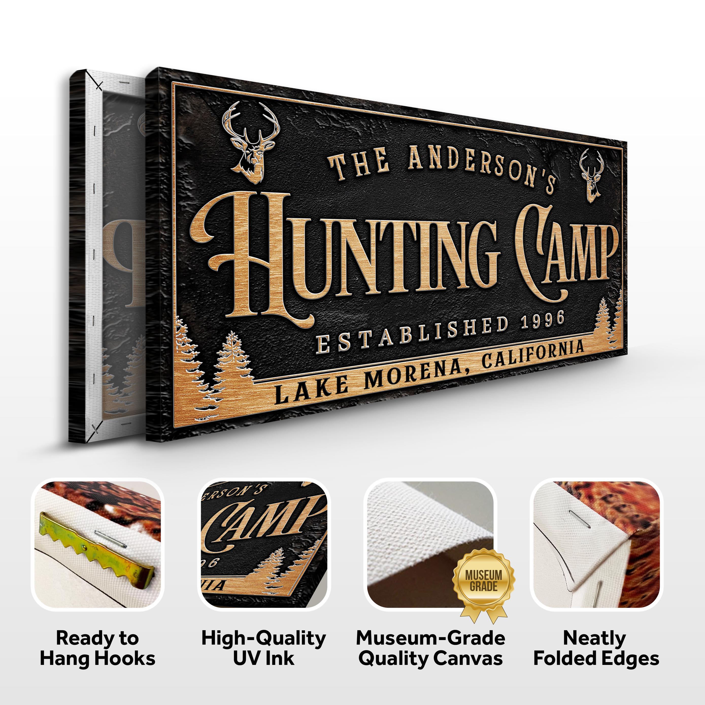 Hunting Camp Sign | Custom Hunting Sign | Personalized Gift for Hunter ...